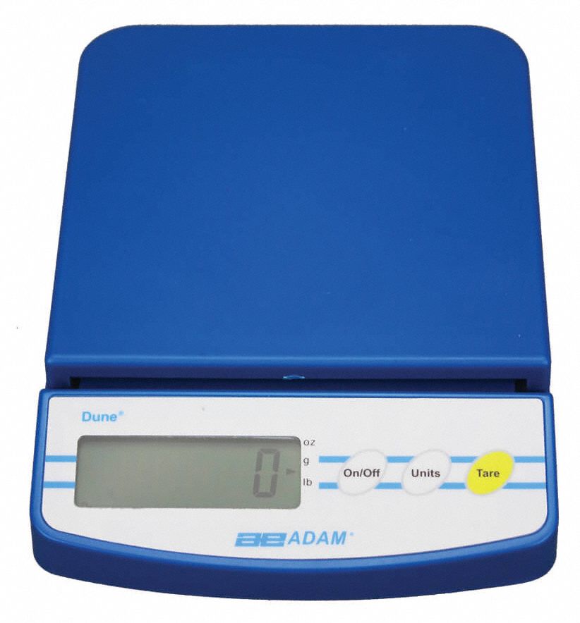 ADAM EQUIPMENT Compact Bench Scale: 5,000 g Capacity, 2 g_0.002 kg_0 ...