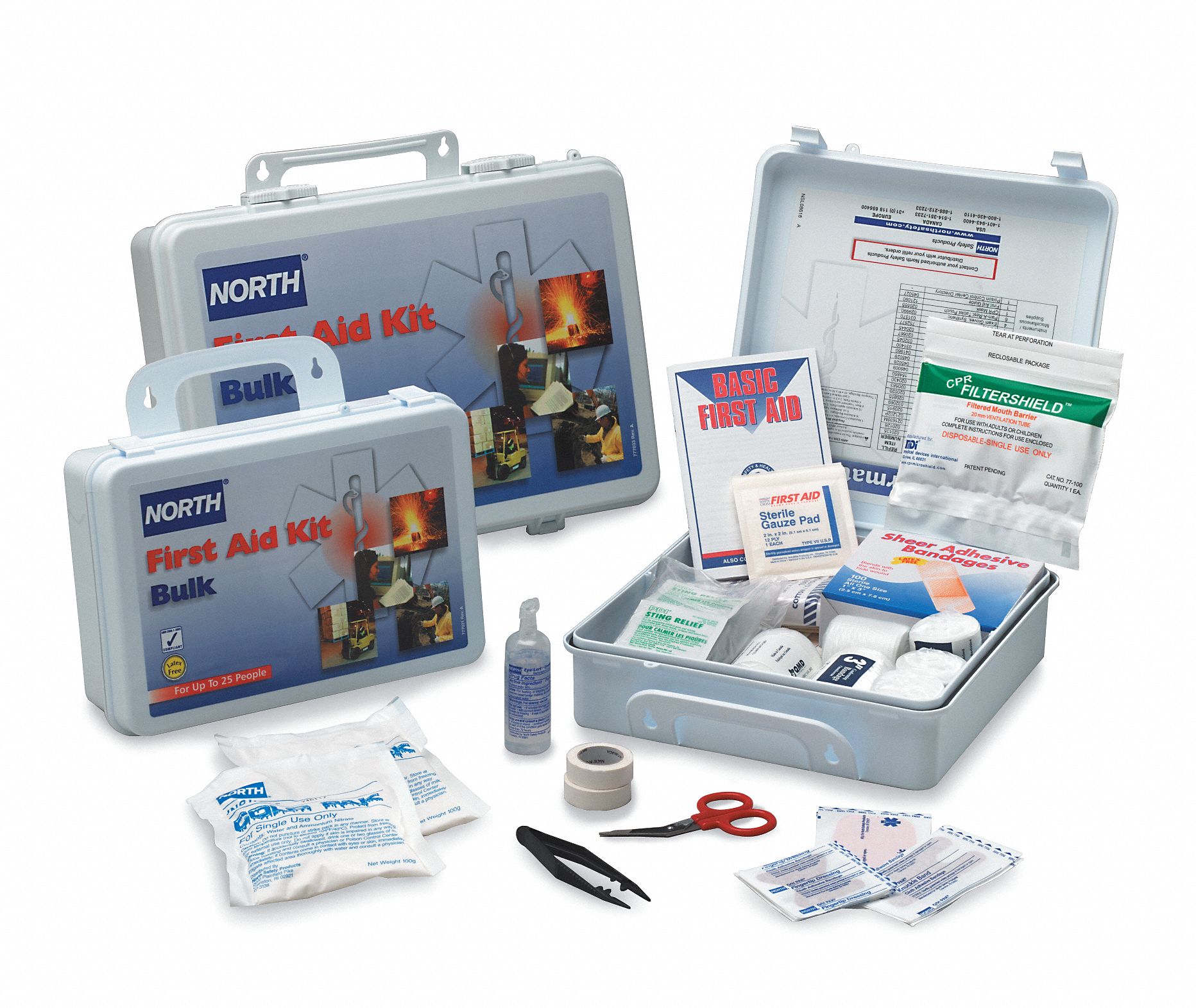 First Aid Kit, Plastic - Grainger