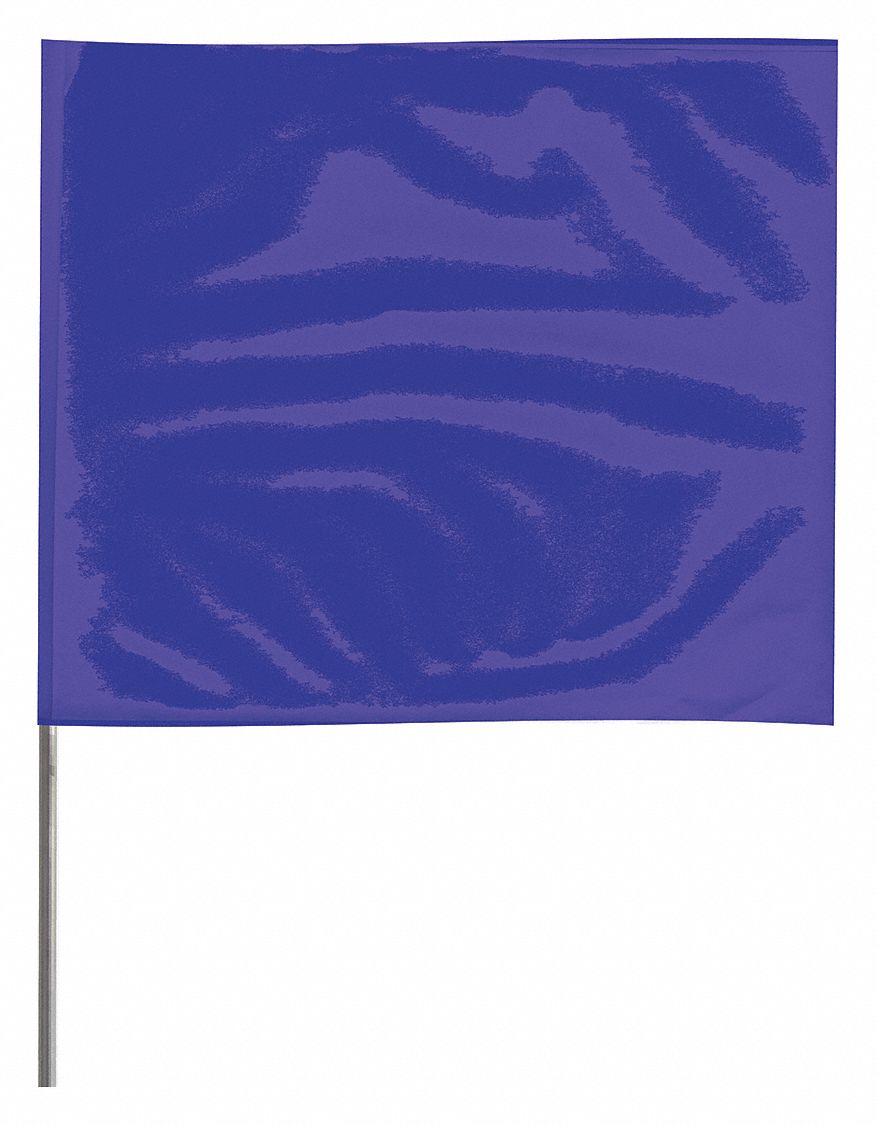 4 in x 5 in Flag Size (HxW), 18 in Staff Ht, Marking Flag - 3JUT5|4518B ...