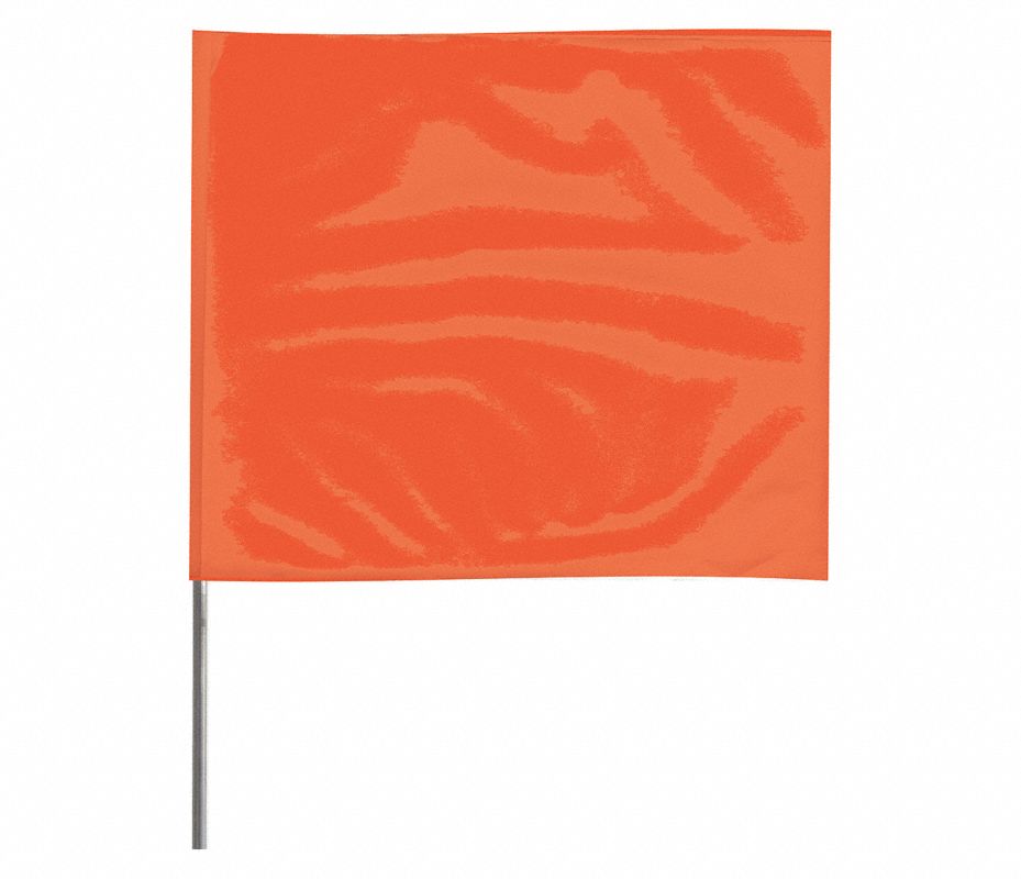 APPROVED VENDOR Bandera,Naranja Fluorescente,PQ100 - Banderas de ...