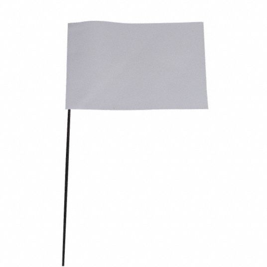 2 1/2 in x 3 1/2 in Flag Size (HxW), 36 in Staff Ht, Marking Flag ...