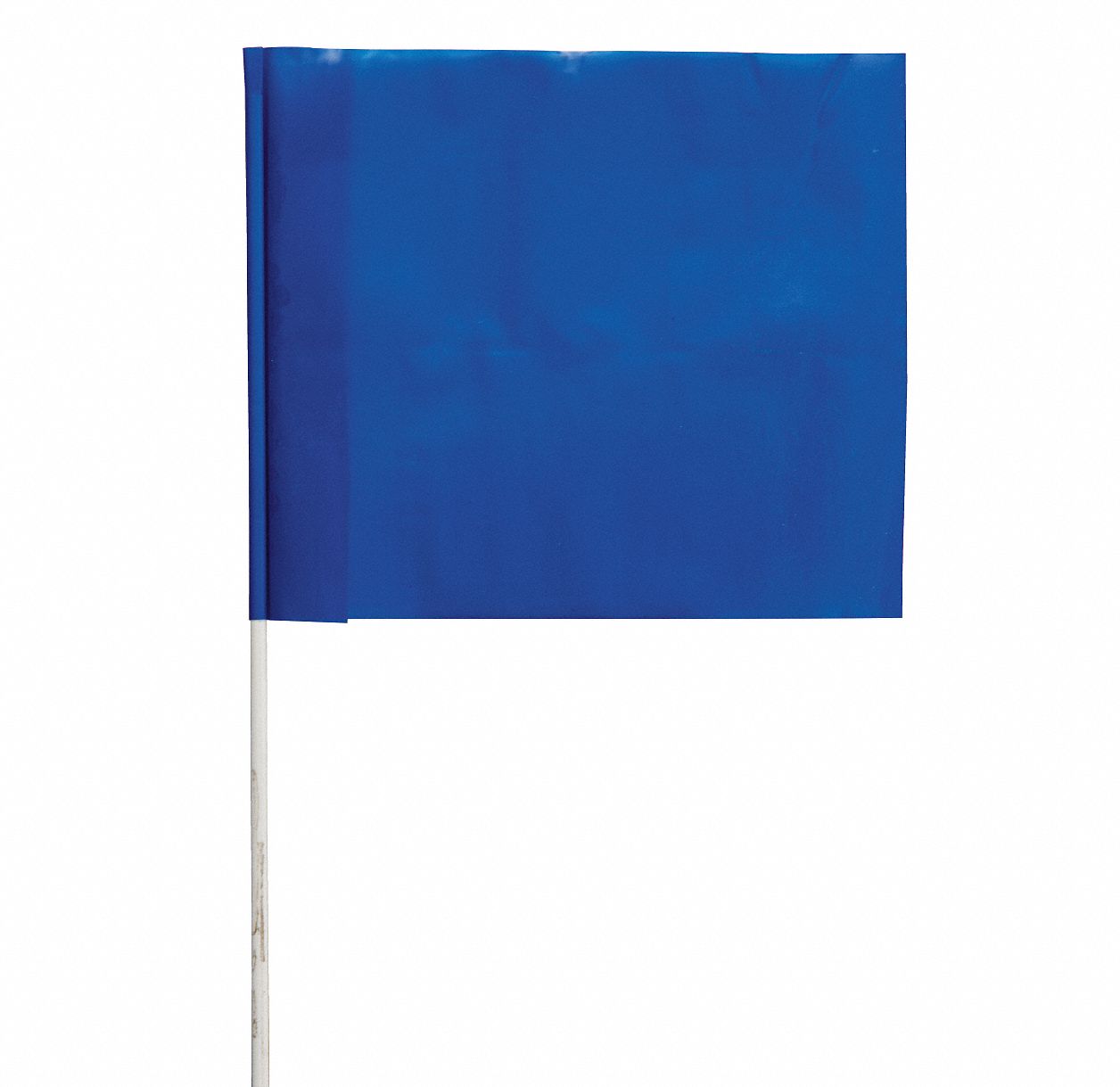 PRESCO PRODUCTS CO Blue Marking Flag, 4 in Flag Height, Solid Pattern ...