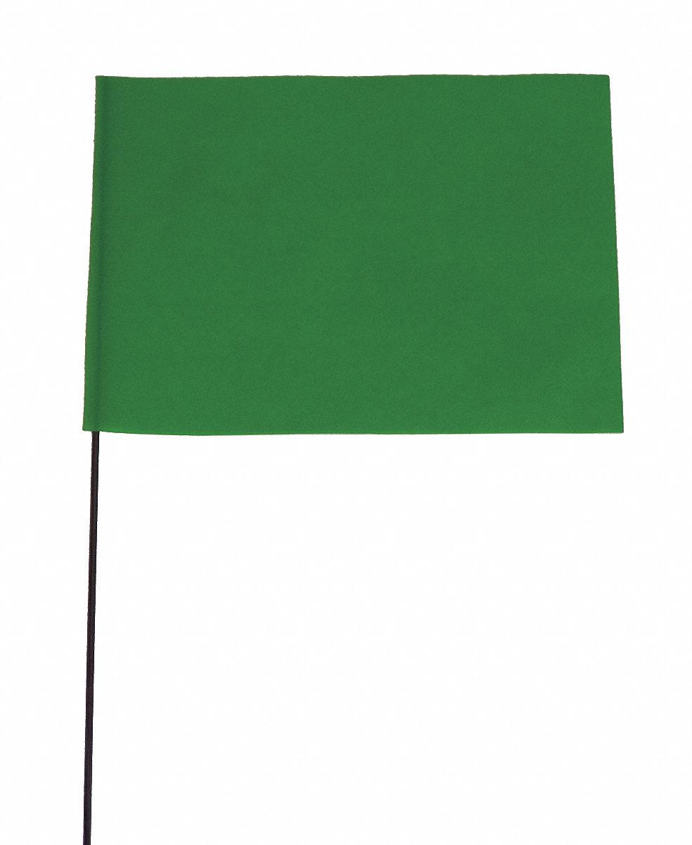 5 in x 8 in Flag Size (HxW), 36 in Staff Ht, Marking Flag - 3JVR8|3JVR8 ...