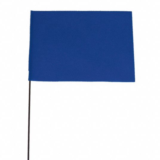 4 in x 5 in Flag Size (HxW), 30 in Staff Ht, Marking Flag - 3JVH6|3JVH6 ...