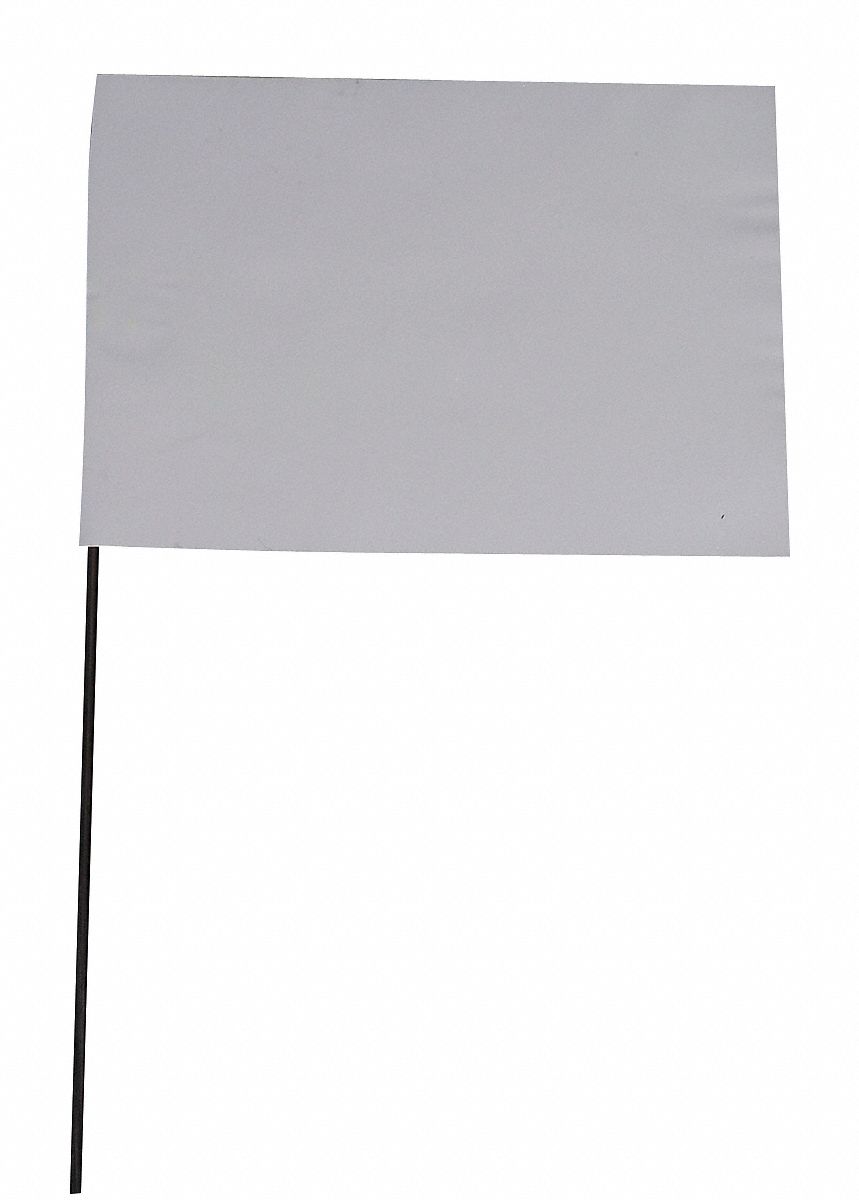 4 in x 5 in Flag Size (HxW), 30 in Staff Ht, Marking Flag - 3JVJ5|3JVJ5 ...