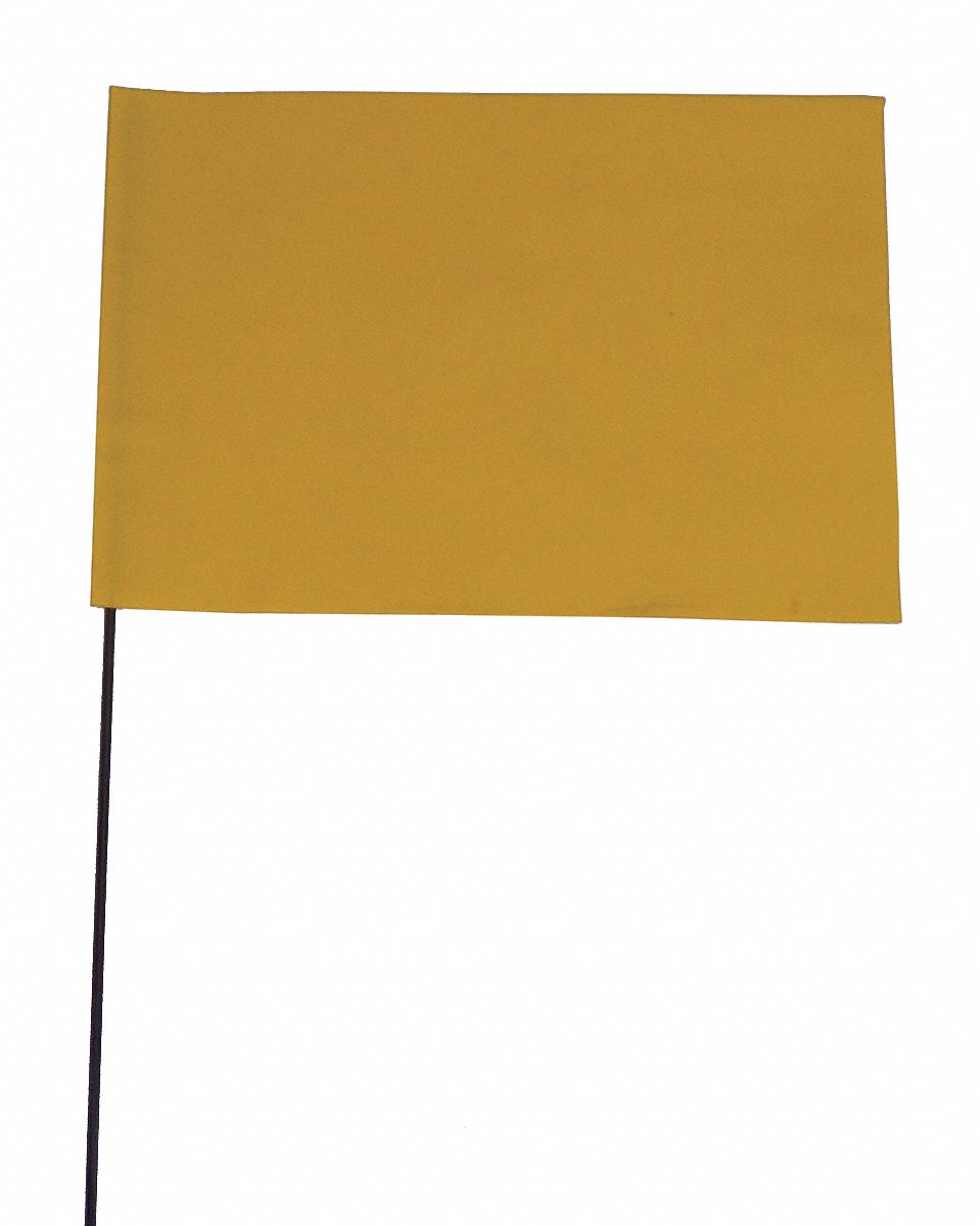 4 in x 5 in Flag Size (HxW), 30 in Staff Ht, Marking Flag - 3JVJ6|3JVJ6 ...