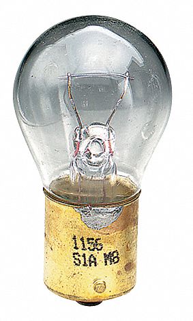 PSE AMBER Automotive Replacement Bulbs, S8, Single Contact Bayonet ...