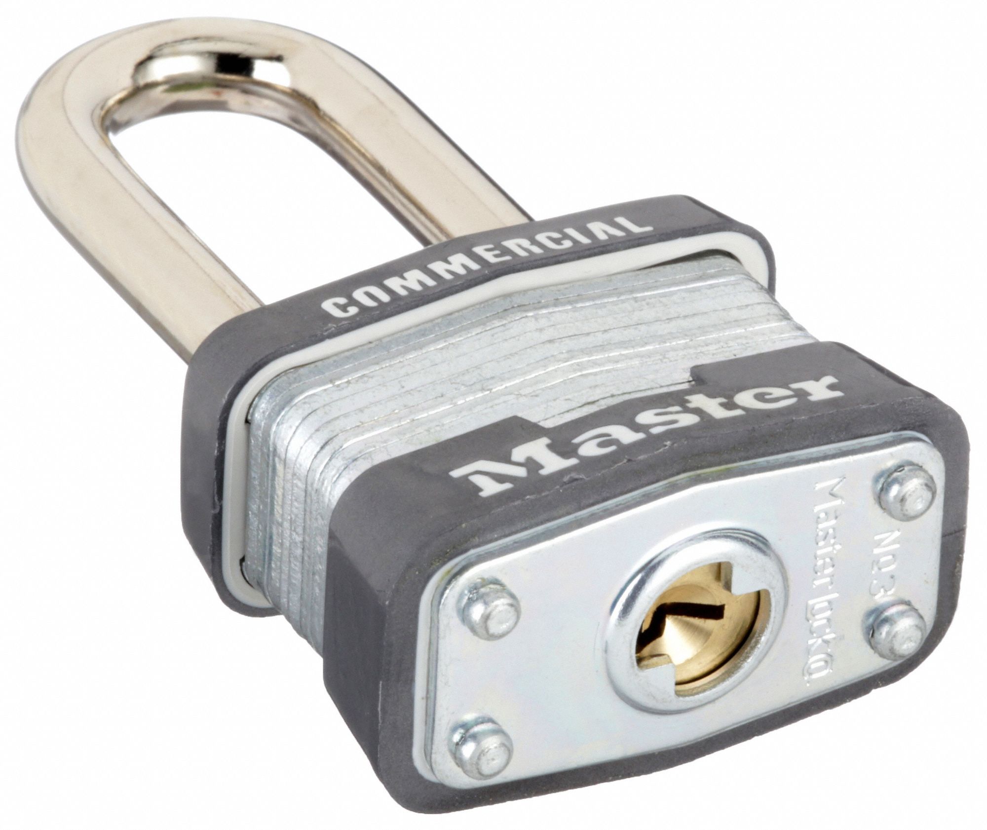 MASTER LOCK Padlock: 1 1/2 in Vertical Shackle Clearance, 5/8 in ...
