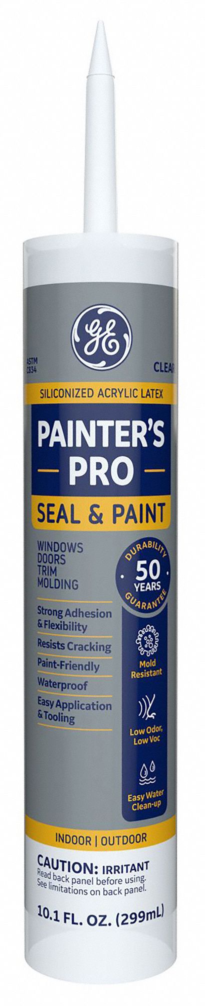 GE, Painter's Pro, Clear, Acrylic Latex Caulk - 3KA70|2874546 - Grainger