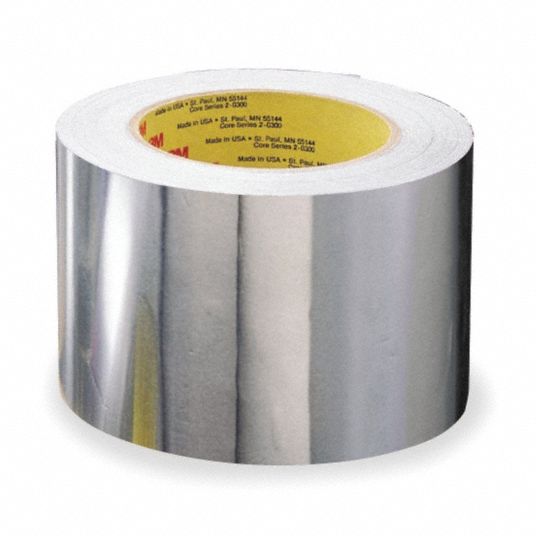 Foil Tape,3 In x 60 yd.,Silver - Grainger