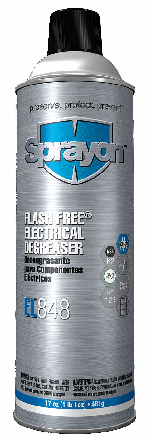 SPRAYON, Solvent Based, Aerosol Spray Can, Electrical Degreaser - 3KB69 ...