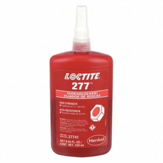 LOCTITE, 277, Red, High-Strength Threadlocker - 3KE50|88449 - Grainger