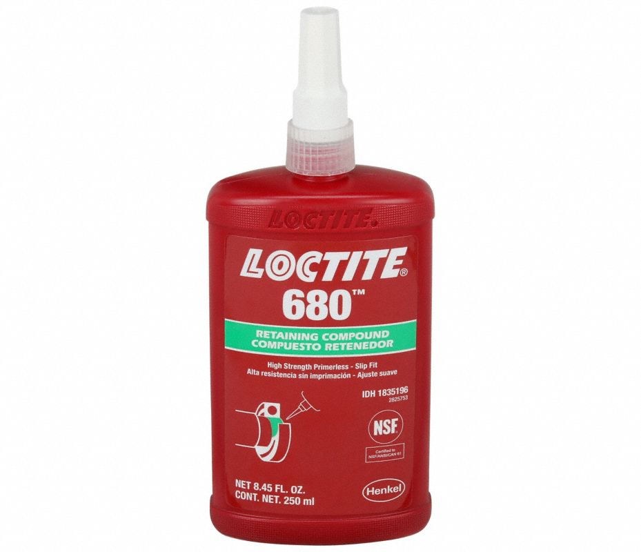 LOCTITE Compuesto de Retención, 250mL, con Temperatura Máx. (F) de 300 ...