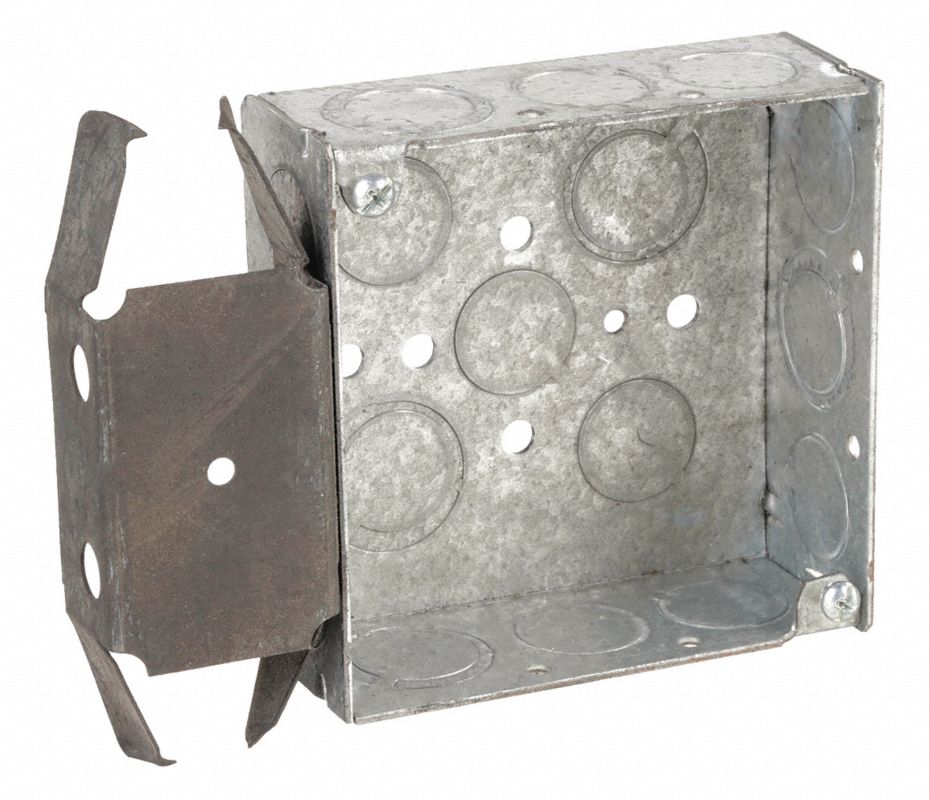 RACO Caja Cuadrada, 1-1/2" Profundidad Nominal, 4" Ancho Nominal, 4 ...