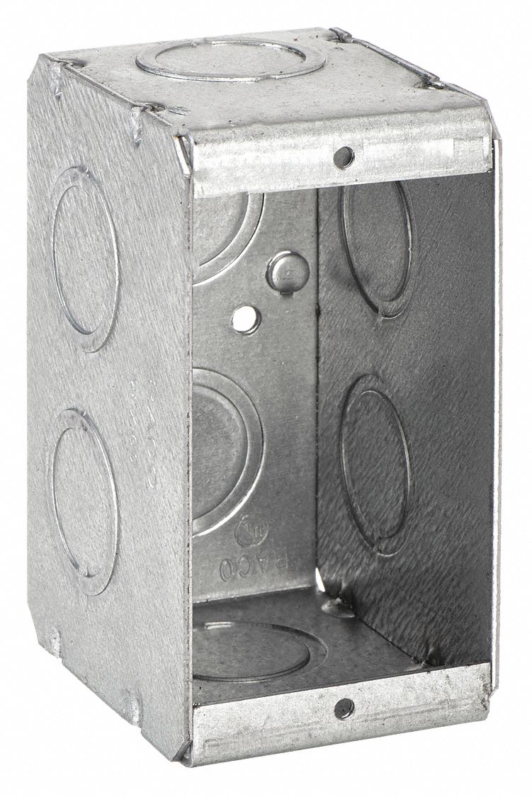 RACO, Steel, 1 Gangs, Electrical Box - 3KF68|690 - Grainger