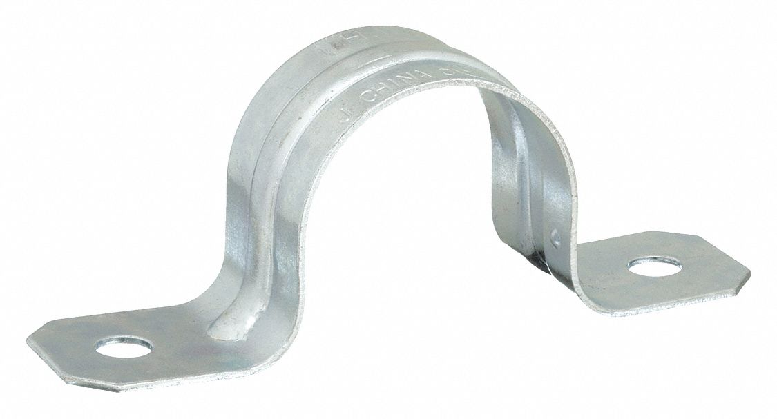 Two Hole Conduit Strap, PK 100 - Grainger