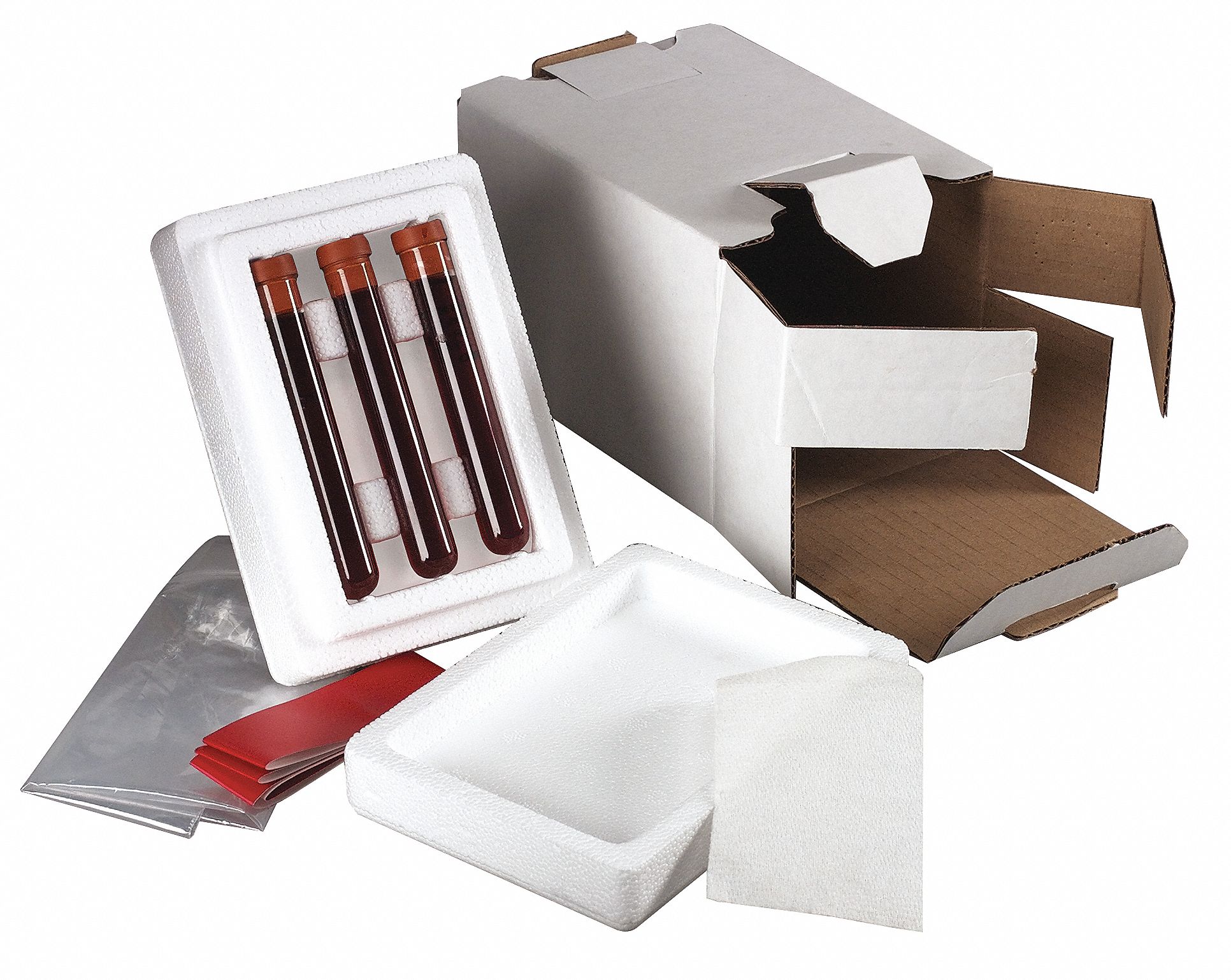 White, 33, Lab Tube Mailer - 3KGL7|473 - Grainger