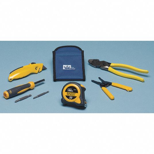 IDEAL, 5 Total Pcs, SAE, Electricians Tool Kit - 3KGW4|35-794 - Grainger