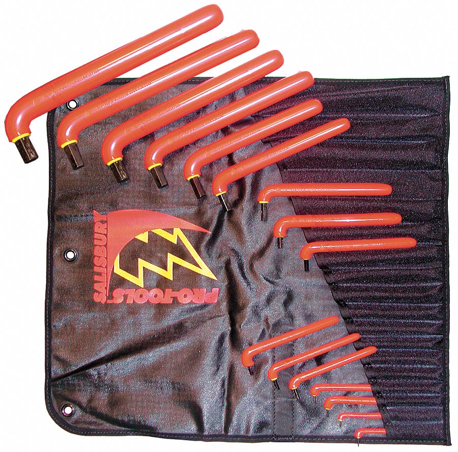Hex Key Set, Black Oxide, Number of Pieces 16 - Grainger