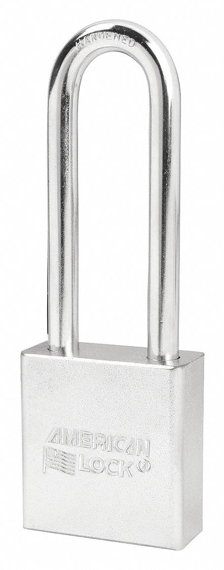 AMERICAN LOCK Padlock: 3 in Vertical Shackle Clearance, 3/4 in ...