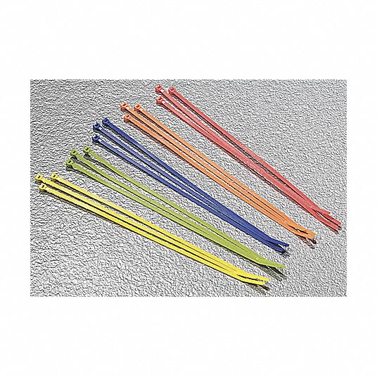 TY-RAP Cable Tie Kit: 100 Pieces, Nylon 6/6, Plastic Pawl Locking ...
