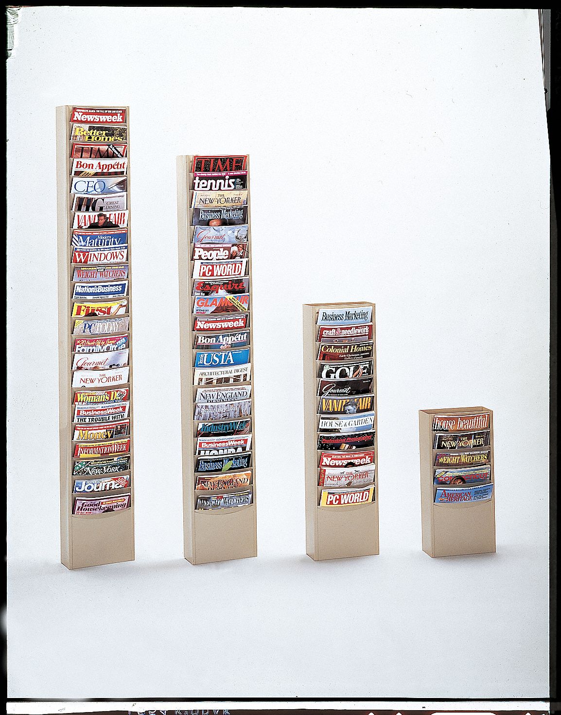 CON-TUR, 20 Compartments, Black, Literature Rack - 3KLU3|400-08 - Grainger