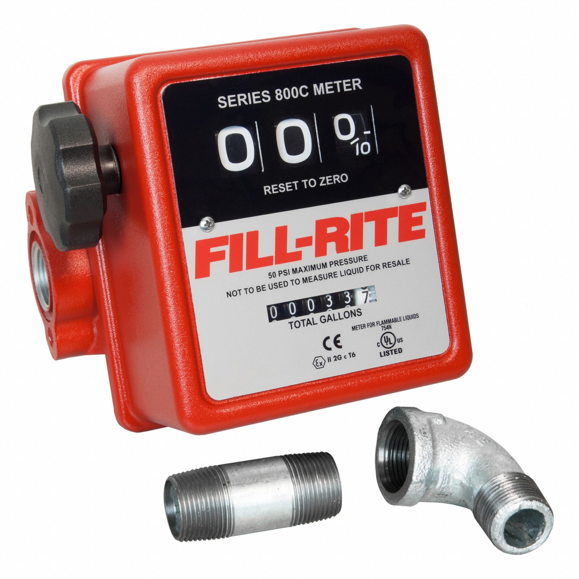 FILL-RITE, Mechanical Fuel Transfer Meter, Aluminum, Mechanical ...