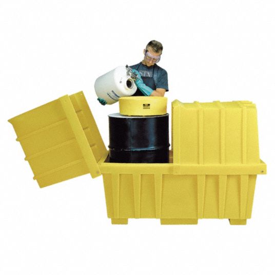 EAGLE, 110 gal Spill Capacity, 4,000 lb Load Capacity, Containment Sump ...