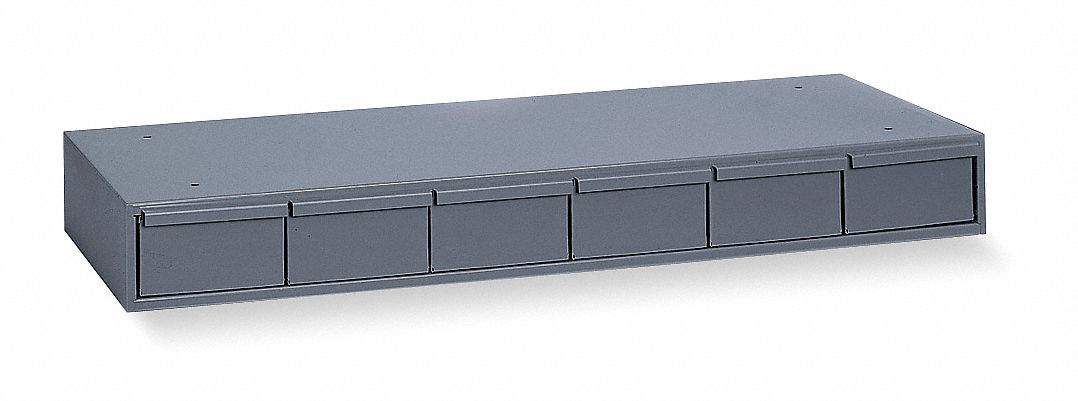 DURHAM MFG Drawer Bin Cabinet: 33 3/4 in x 12 1/4 in x 4 in, 6 Drawers ...