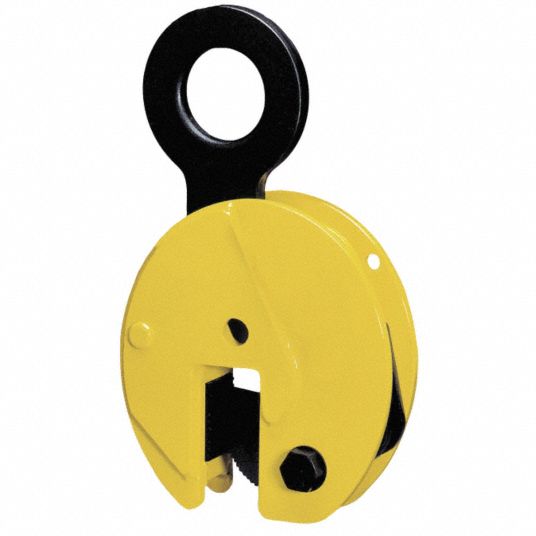 Plate Clamp, Vertical Lift, 1100 lb Safe Working Load, 0 in to 5/8 in ...