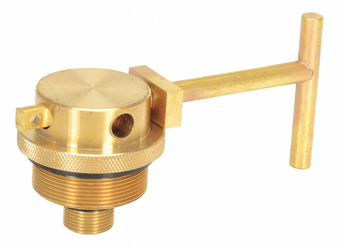 GRAINGER APPROVED Zinc Plated Steel Drum Lock; Fits Both 2" and 3/4 ...