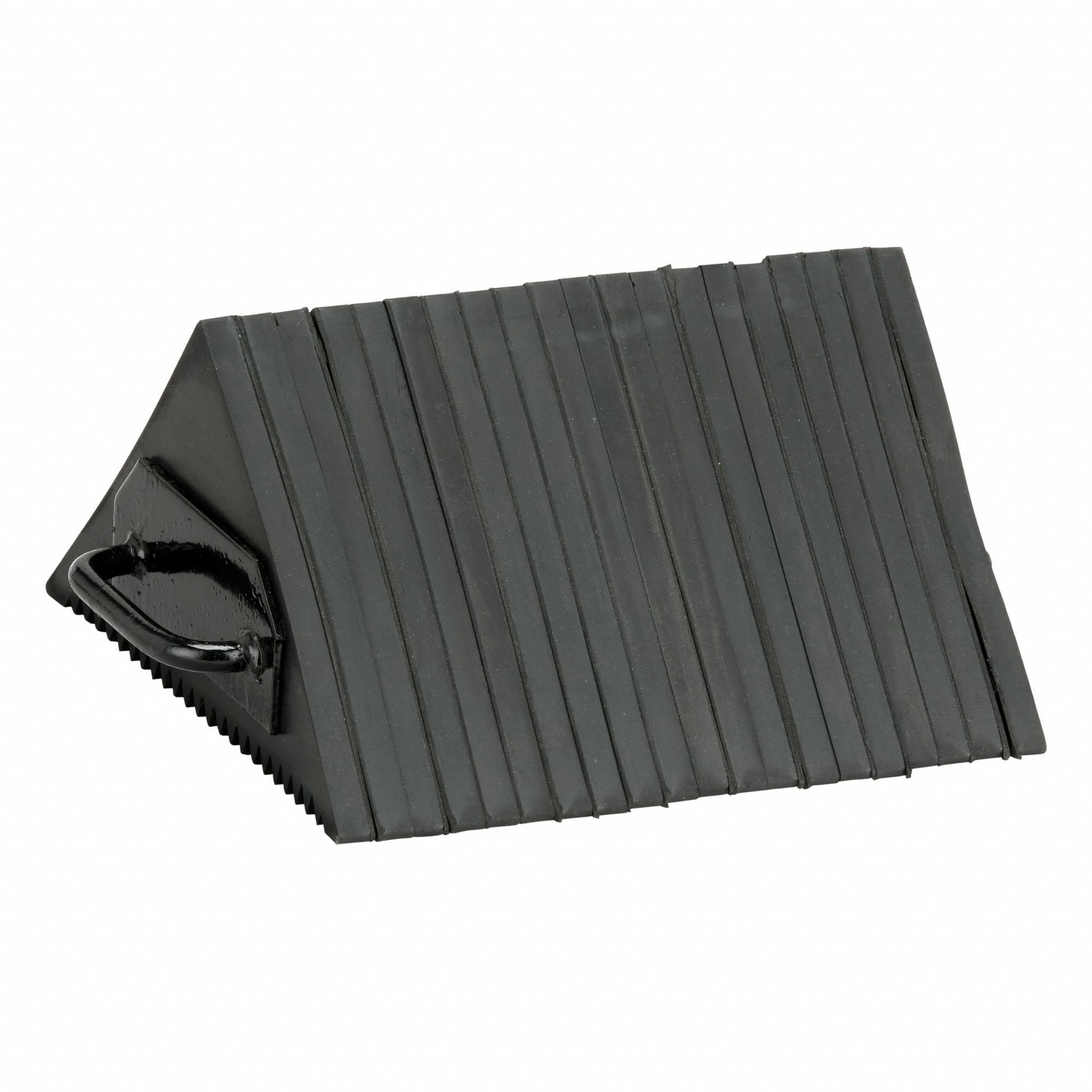 Rubber, 10 in Overall Lg, Wheel Chock - 3KR79|3KR79 - Grainger