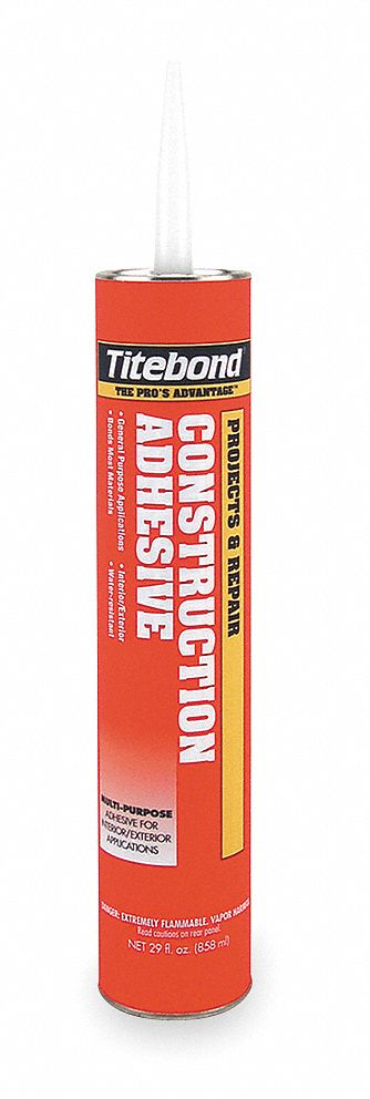 Tan Construction Adhesive, Projects And Repair, 10.5 oz Cartridge ...