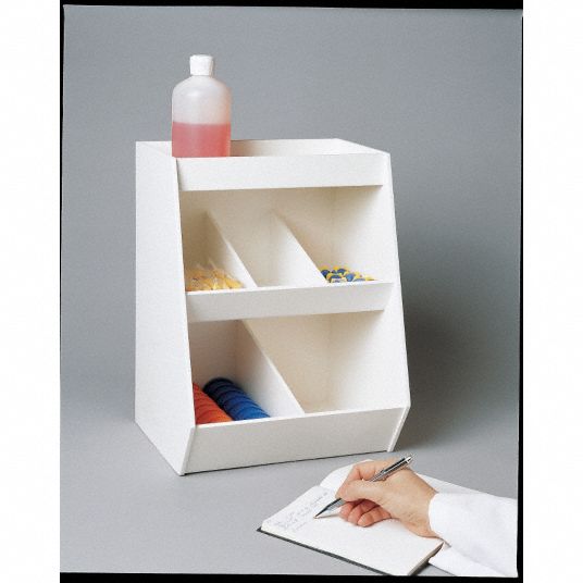 10 1/8 in Overall Wd, 15 3/4 in Overall Ht, Laboratory Storage Bin ...