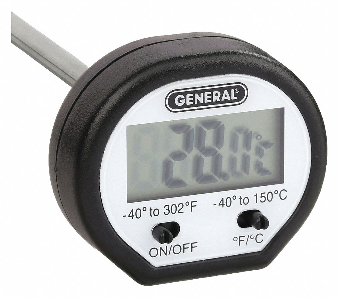 GENERAL, -40°F to 302°F /-40°C to 150°C, +/-1.8°F (1°C), Digital Pocket ...