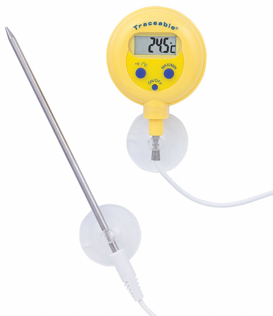 TRACEABLE Digital Pocket Thermometer: -40° to 572°F/-50° to 300°C, 10 ...