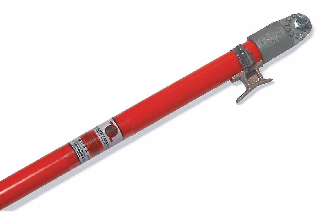 Yellow Double Ended Hot Stick, Length 8 ft - Grainger