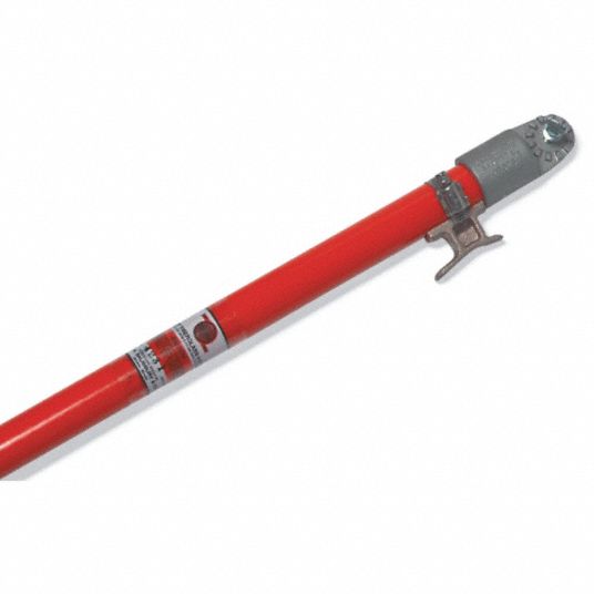 Yellow Double Ended Hot Stick, Length 8 ft - Grainger