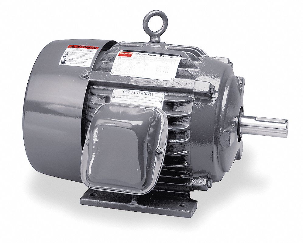 General Purpose Motor, 25 HP, 3-Phase, Nameplate RPM 3555, Voltage 230/ ...