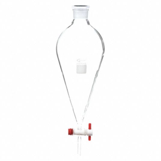 Glass, 67.62 fl oz Capacity - oz, Separatory Funnel - 3KWT5|3KWT5 ...