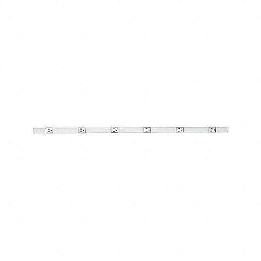 LEGRAND Prewired Raceway: 1 Circuits, 6 Outlets, NEMA 5-15R, 3 ft Lg, 1 ...