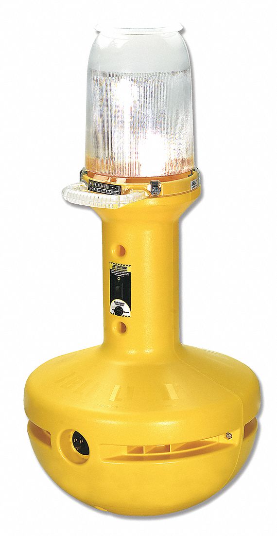 WOBBLE LIGHT, Halogen, 8,000 lm Max Brightness, Temporary Job Site ...