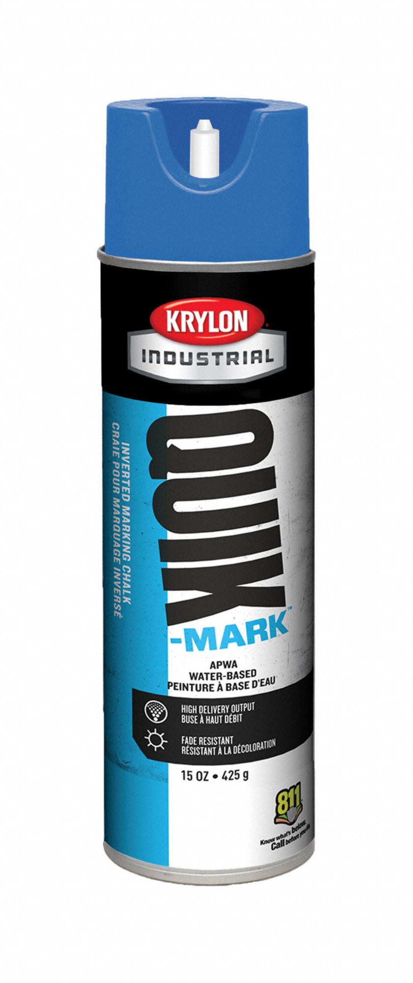 KRYLON INDUSTRIAL, Inverted Paint Dispensing, Blue, Inverted Marking ...