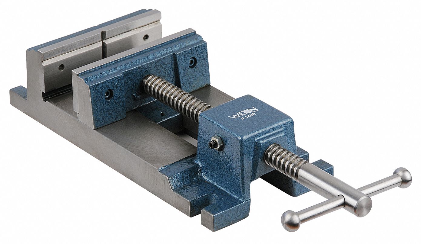 WILTON, 6 in Jaw Face Wd, 2 1/2 in Max Jaw Opening, Machine Vise ...