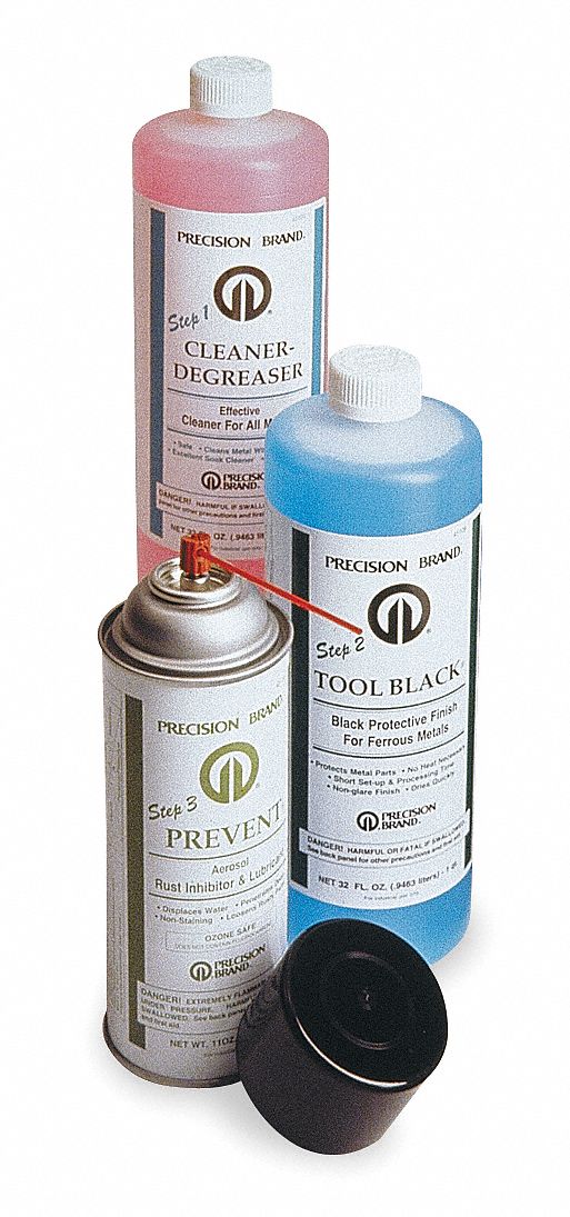 PRECISION BRAND 3-Piece Tool Blackening Kit, Black - 3L887|45125 - Grainger