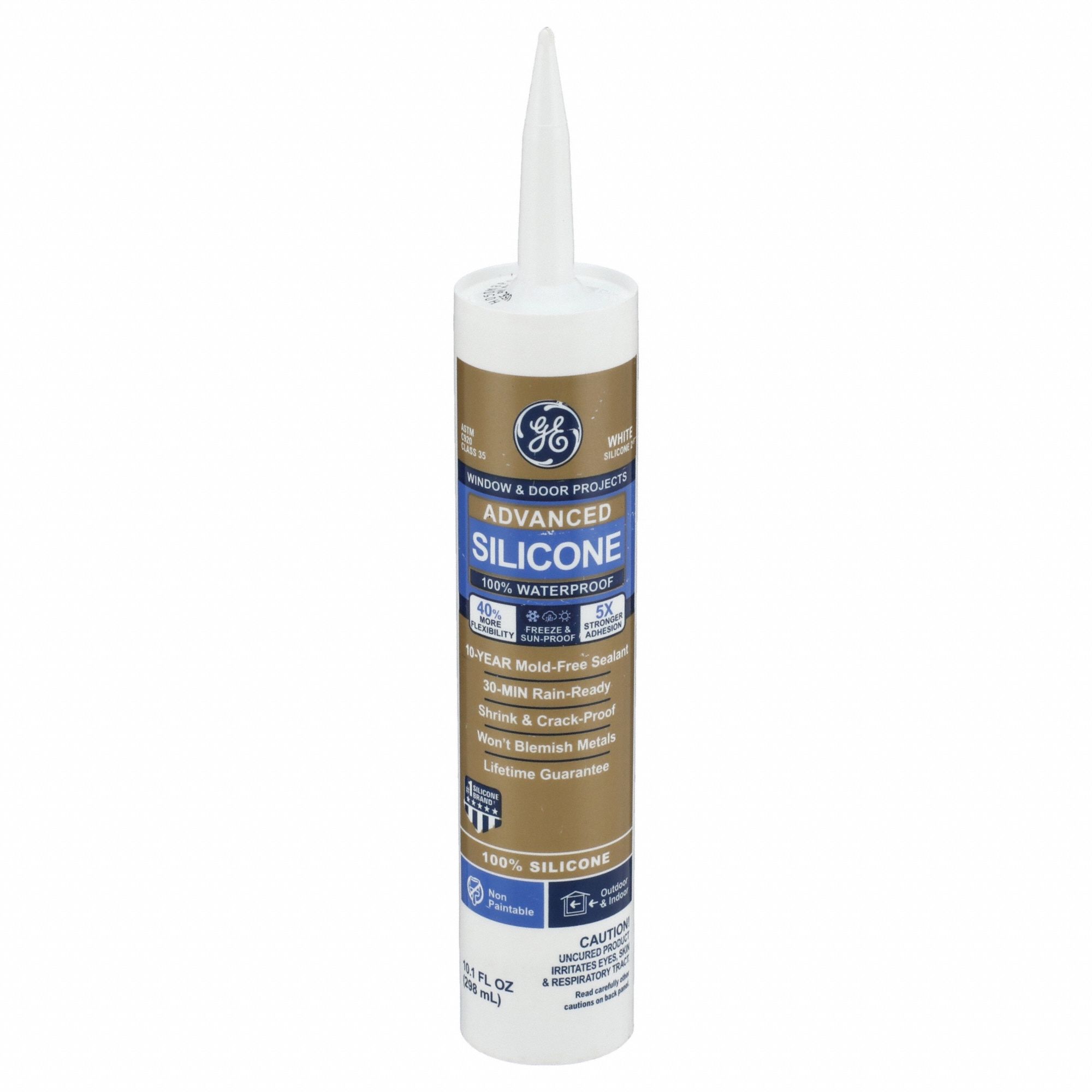 GE, Advanced Silicone, White, Silicone Sealant - 3LA51|2708921 - Grainger