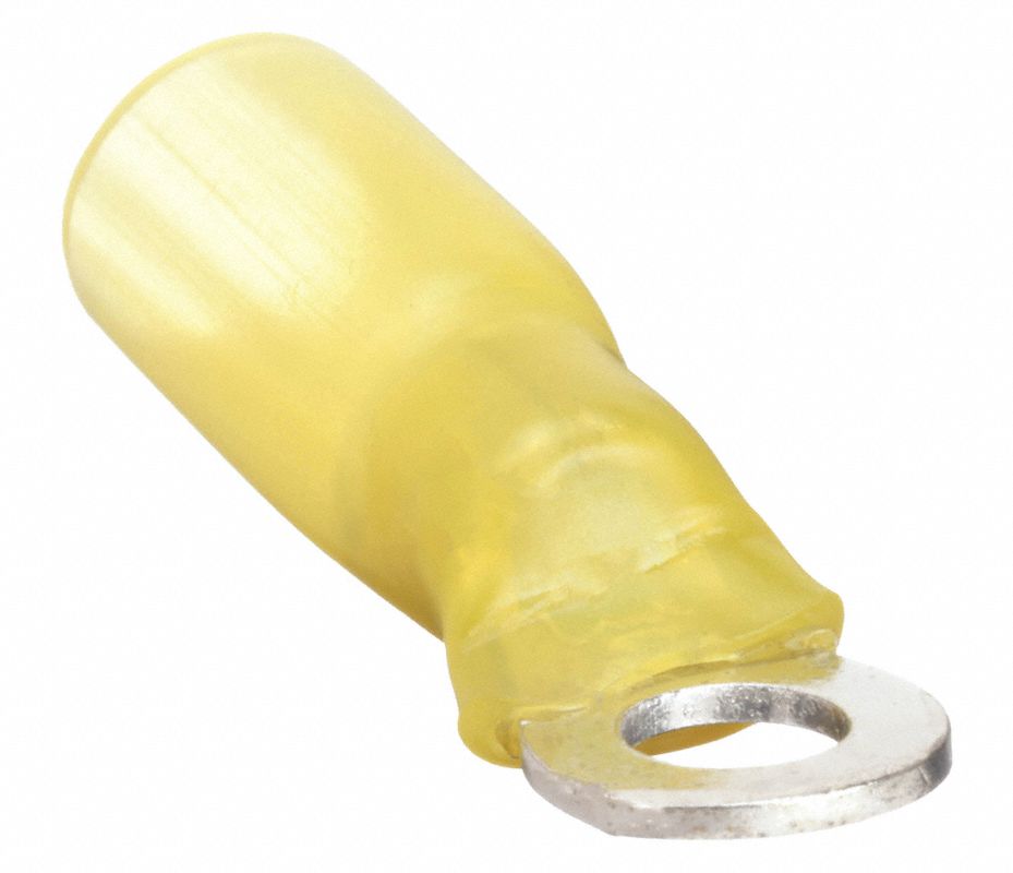 3M Terminal de Anillo,Amarilla Termoencogible,Costura Soldado,12 a 10 ...