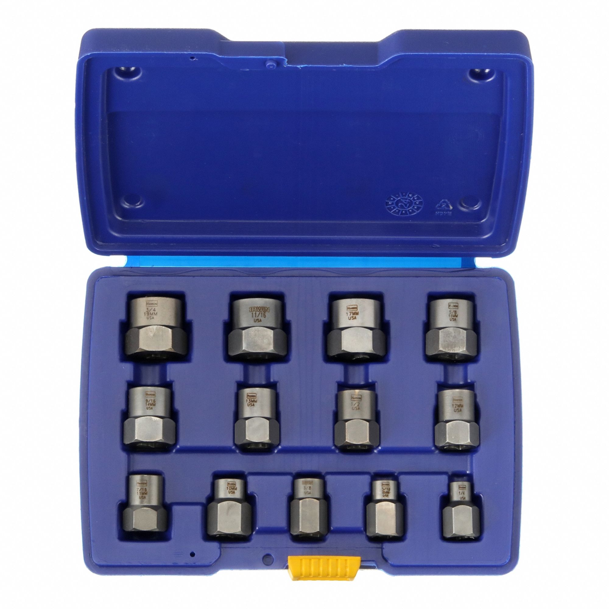 IRWIN, 3/8 in Drive Size, 1/4 in to 3/4 in Socket Size Range, Screw ...