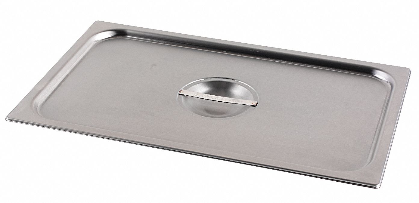 Stainless Steel, 1 3/8 in Overall Ht, Flat Cover - 3LDZ6|77250 - Grainger