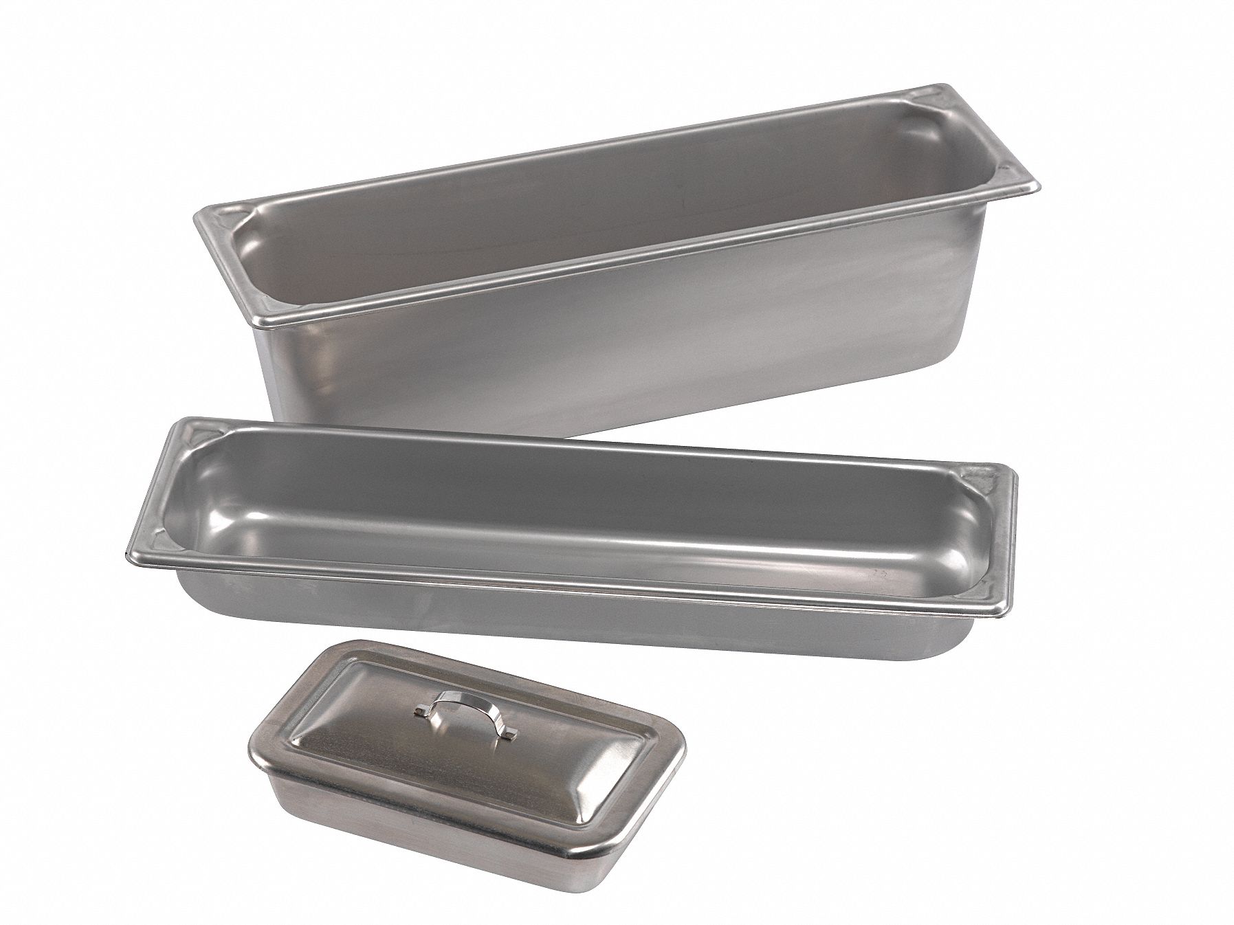 Sterilization Pan, Stainless Steel, 2 1/2 in Height, 6 3/8 in Width, 20 ...